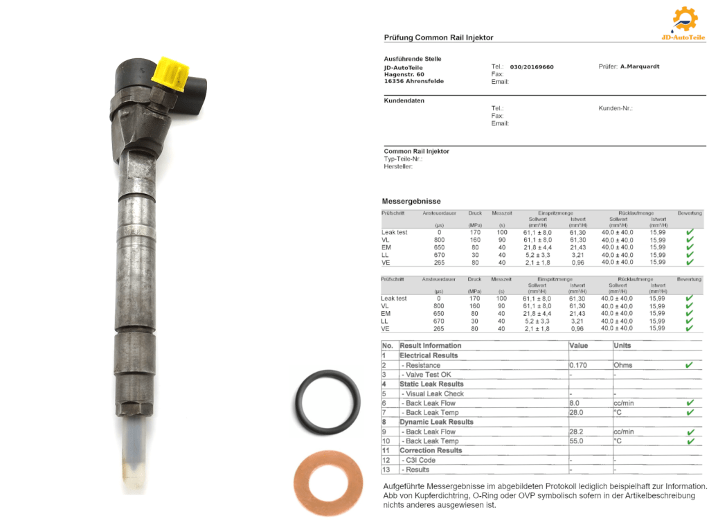 Injektor / Einspritzdüse 0445110074 Mercedes Benz 400 CDI